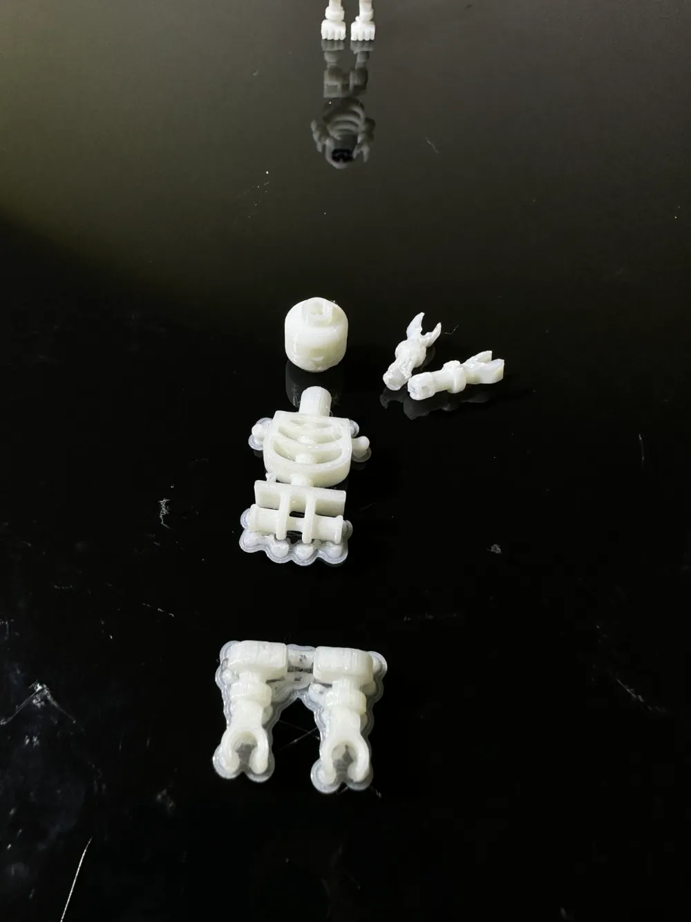 LEGO Halloween Skeleton Minifigure with Skull Face Remixed by Boss Tech ...
