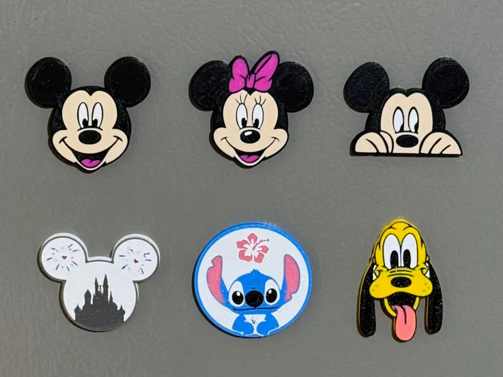 Disney Magnets by Jedi_Mickey MakerWorld: Download Free 3D Models