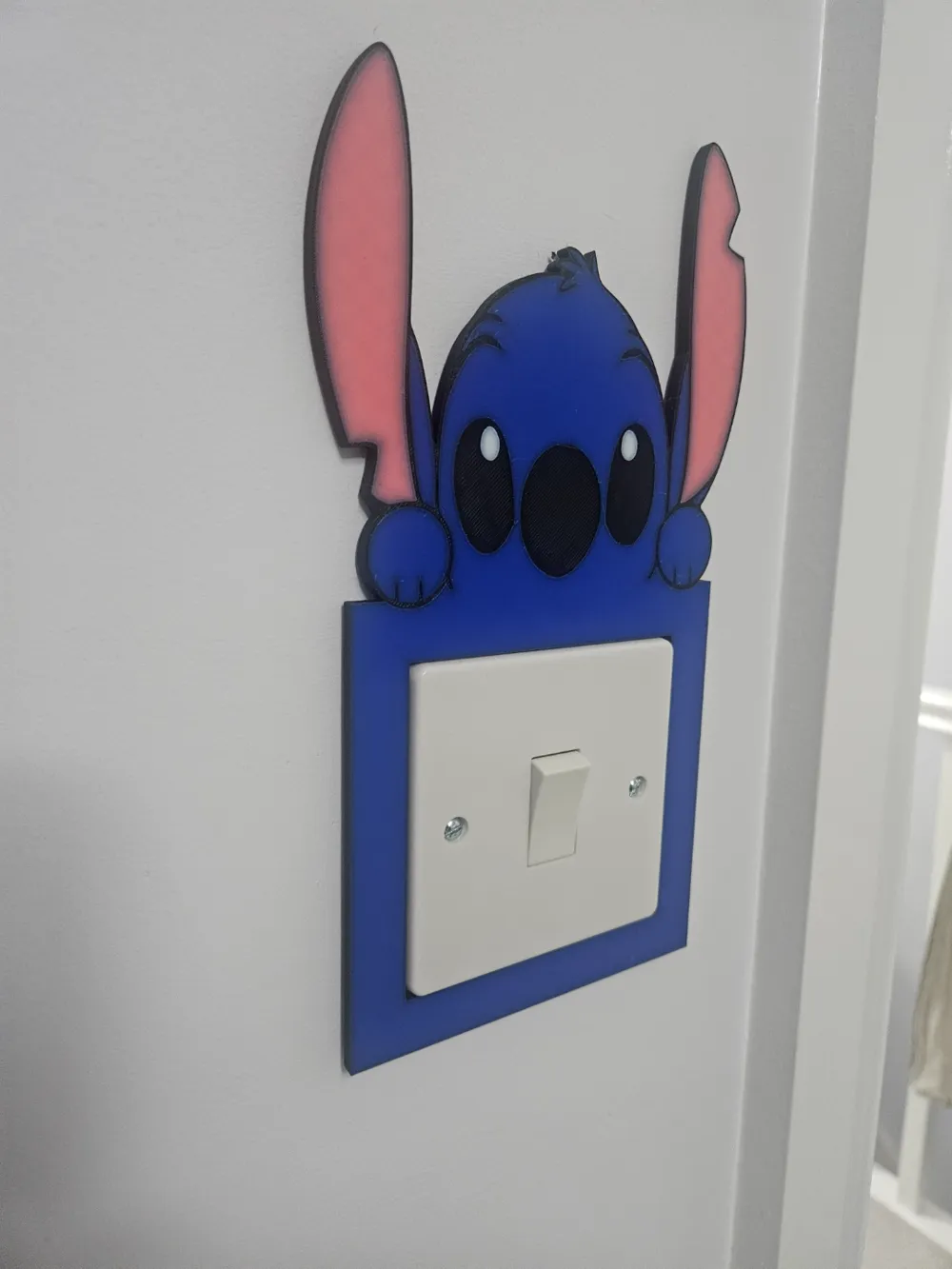 Stitch light switch surround - Free 3D Print Model - MakerWorld