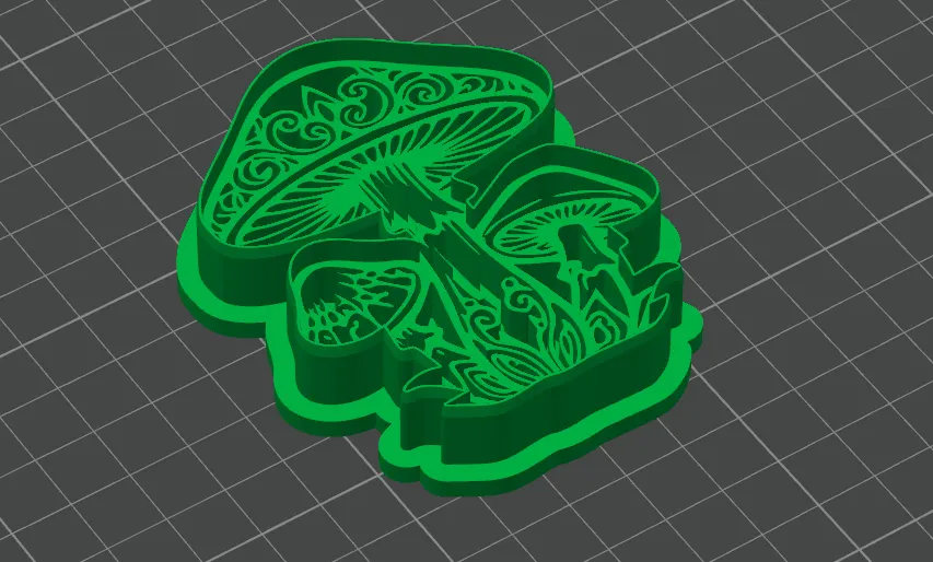 Enchanted Forest Mushroom - Pottery Cutter & Stamp - Free 3D Print ...