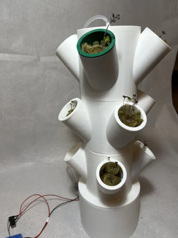 3D printed hydroponic Water Tower - Free 3D Print Model - MakerWorld