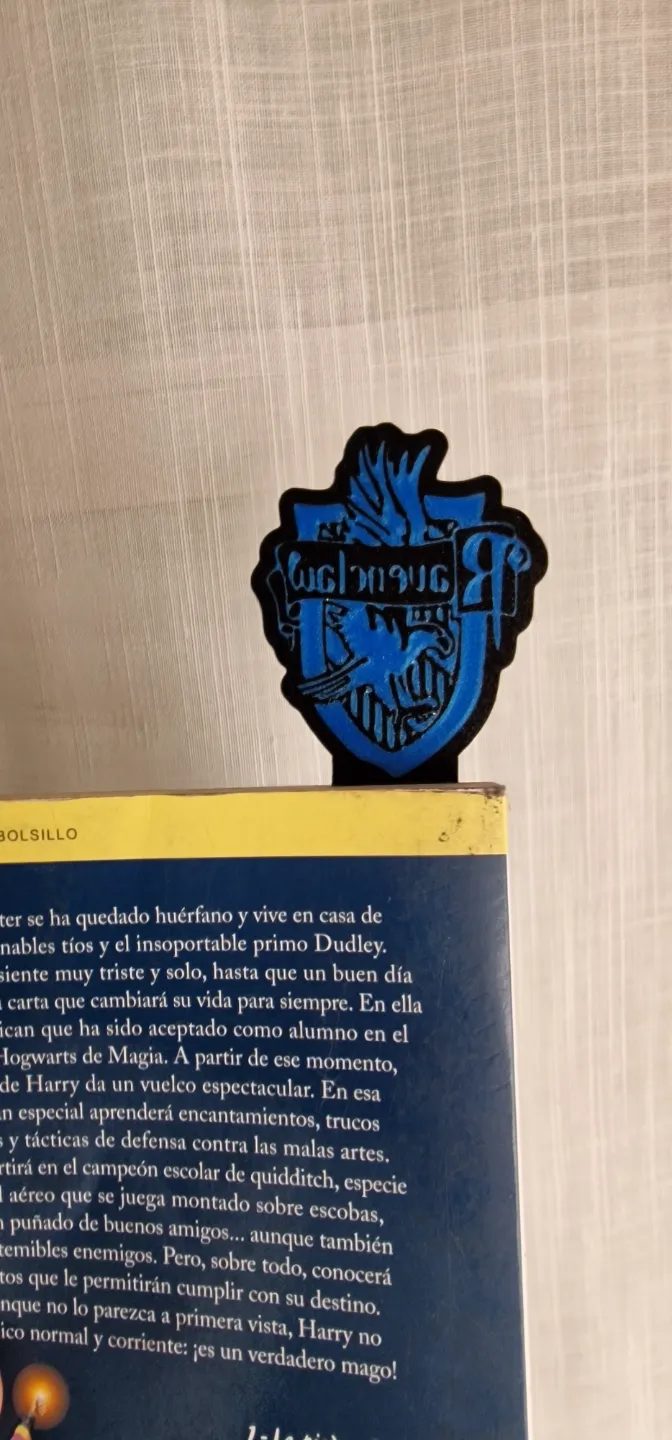 HARRY POTTER RAVENCLAW Black bookmark Marcador libros HARRY POTTER ...
