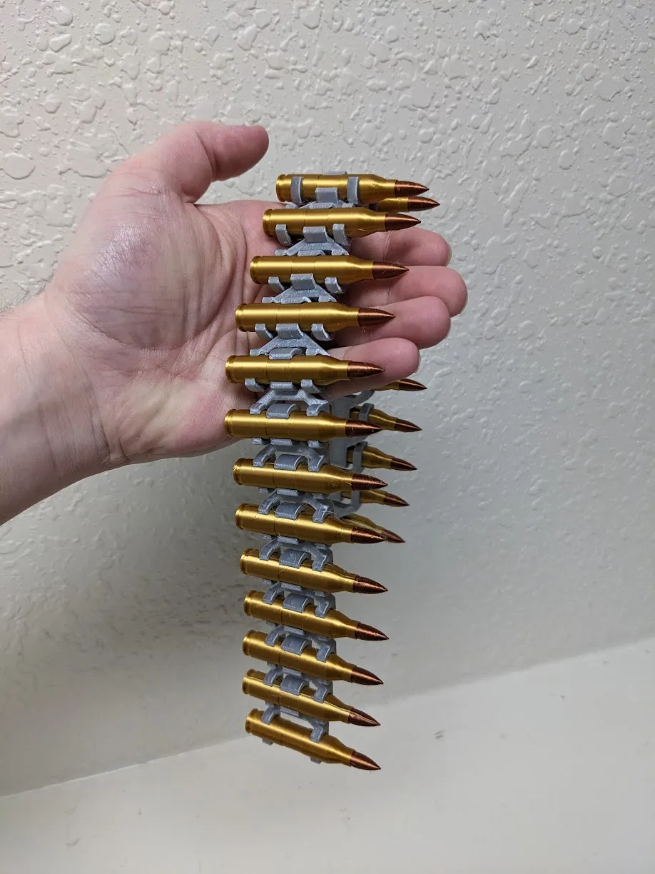 Articulated Bullets & Chain | Make it any length by Rexi Labs - MakerWorld