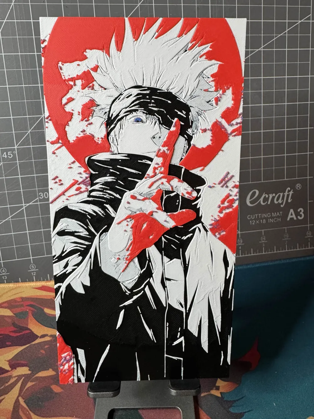 Hueforge of Satoru Gojo from Jujutsu Kaisen - Free 3D Print Model ...