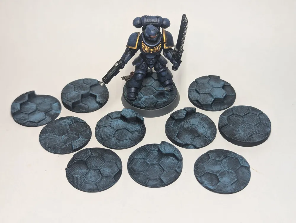 Base Toppers 25, 28, 32mm Basalt 40k Age of Sigmar by DaChemika ...