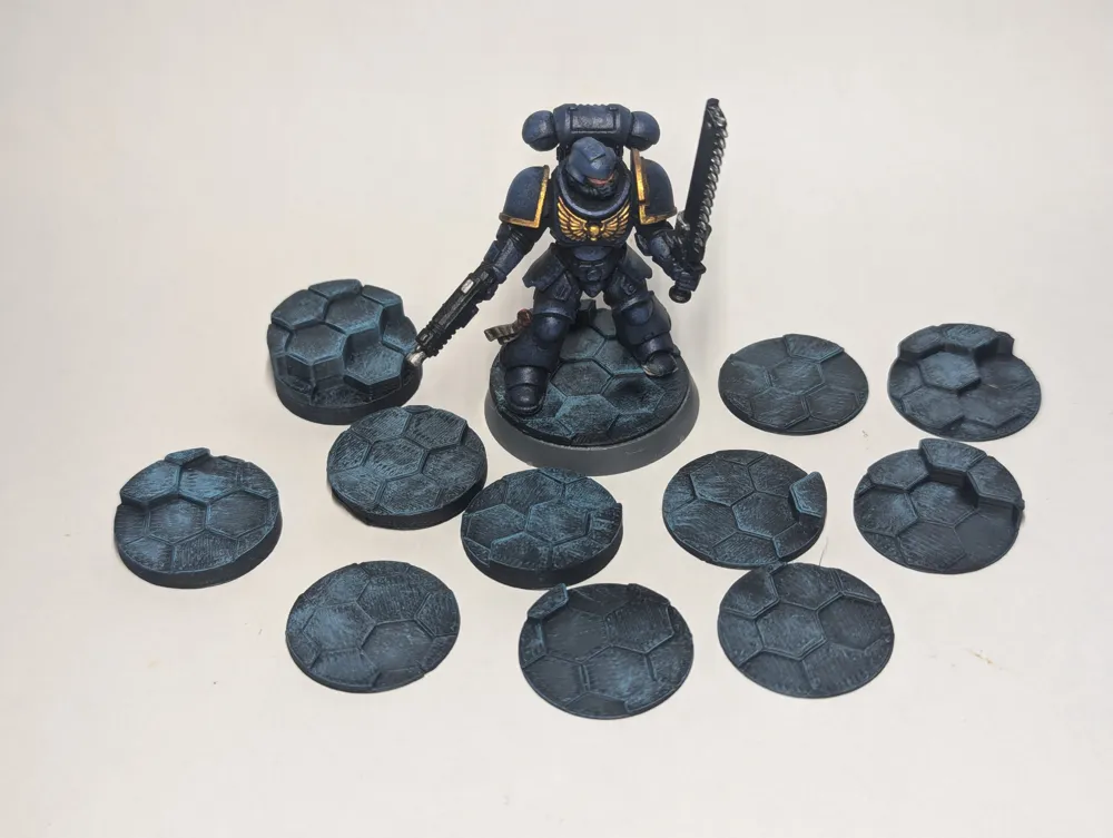 Base Toppers 25, 28, 32mm Basalt 40k Age of Sigmar by DaChemika ...