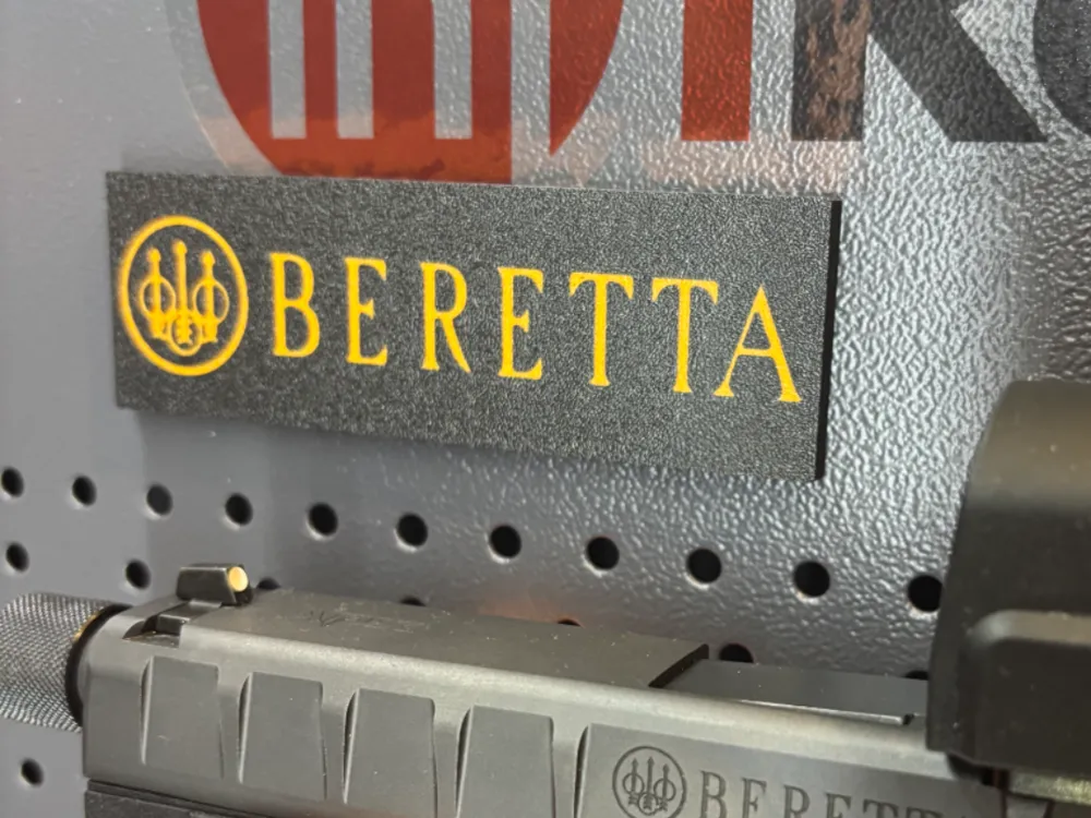 BERETTA logo on a magnet - Free 3D Print Model - MakerWorld