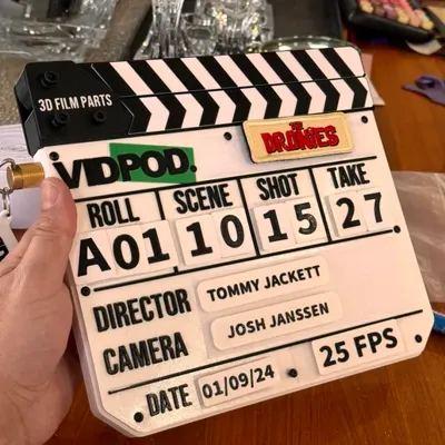 Clapper Board / Film Slate by 3DFilmParts MakerWorld: Download Free 3D ...