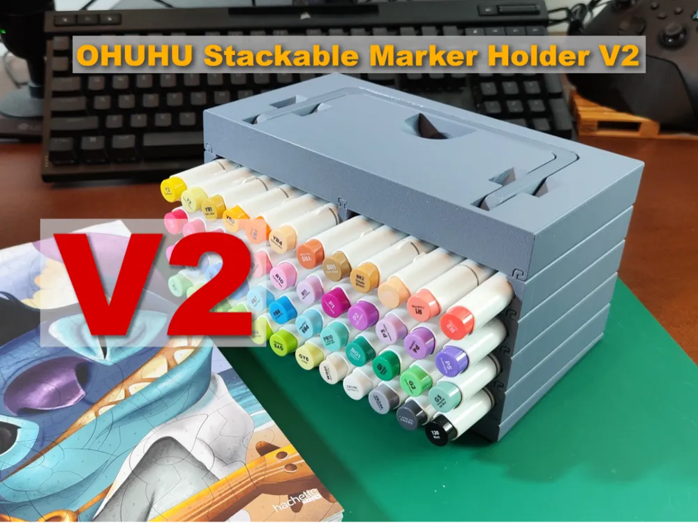 OHUHU Stackable Marker Pen Holder V2 - Full Size by Mr.TiePie ...