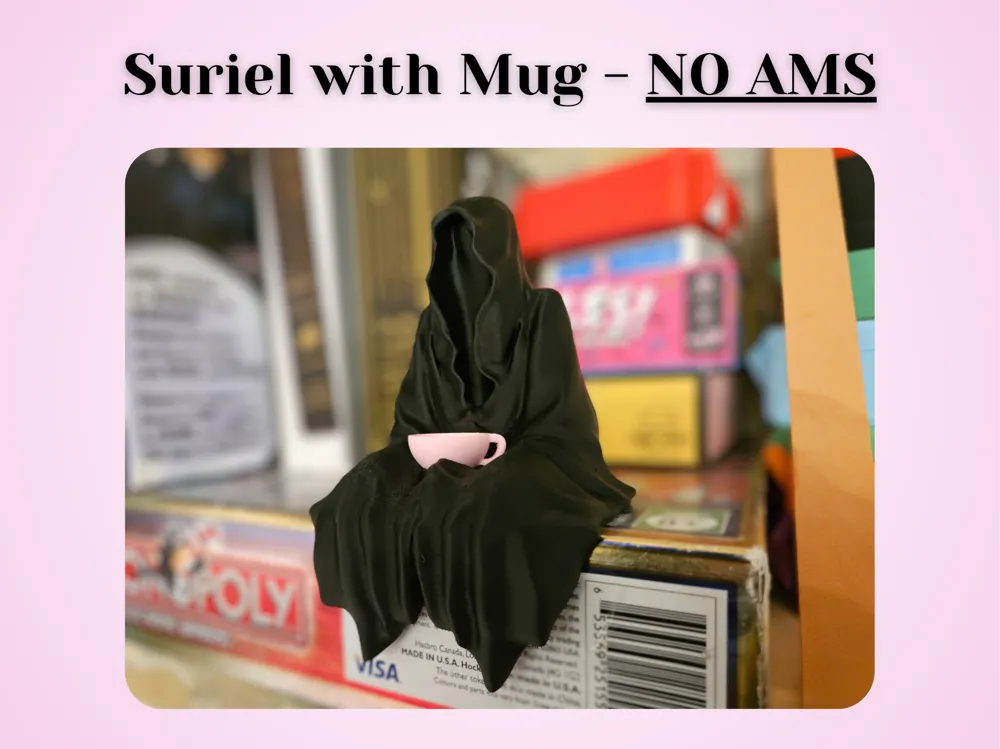 Suriel with Tea - NO AMS (Multi part print) Remixed by Catherine Doucet MakerWorld: Download ...
