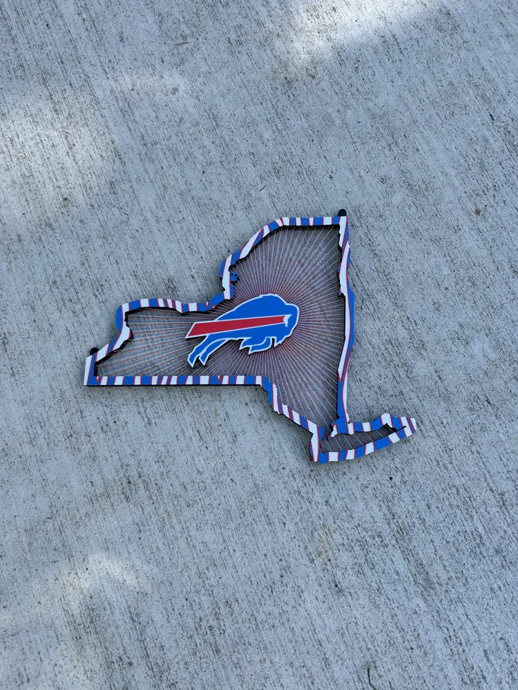 Buffalo Bills NY String Art by EvolvedGeometry MakerWorld: Download ...