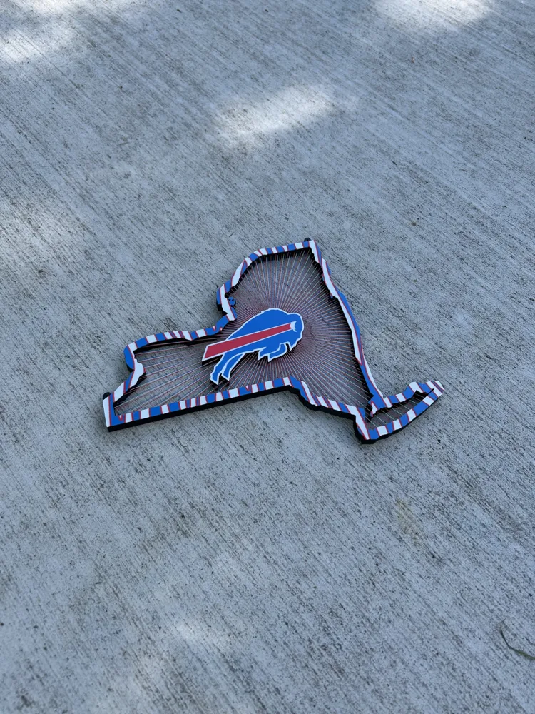 Buffalo Bills NY String Art - Free 3D Print Model - MakerWorld