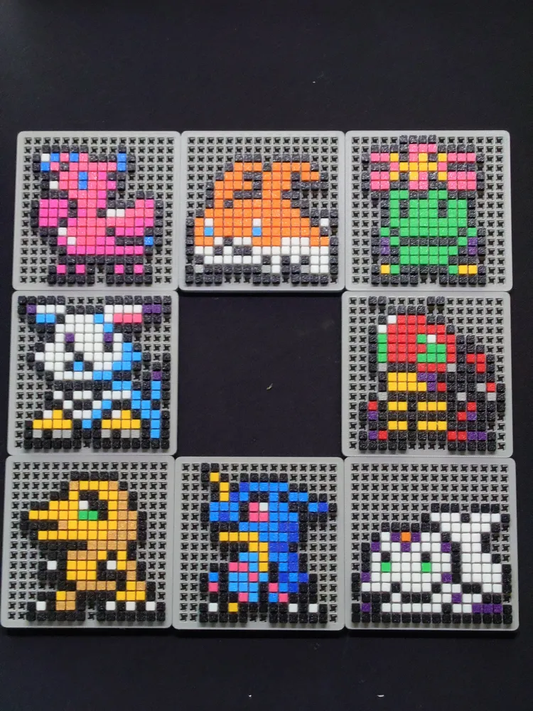 Digimon Pixel Art - Free 3D Print Model - MakerWorld