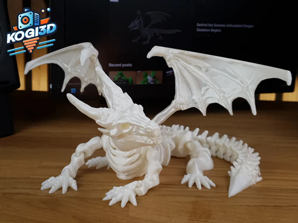 Articulated Bone Dragon – 3D Print Files - Free 3D Print Model - MakerWorld