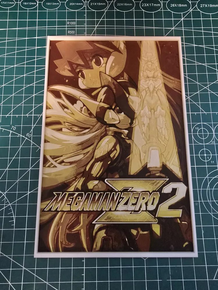 Mega Man Zero 2 Game Poster - Hueforge Art by Lumpy3D MakerWorld ...