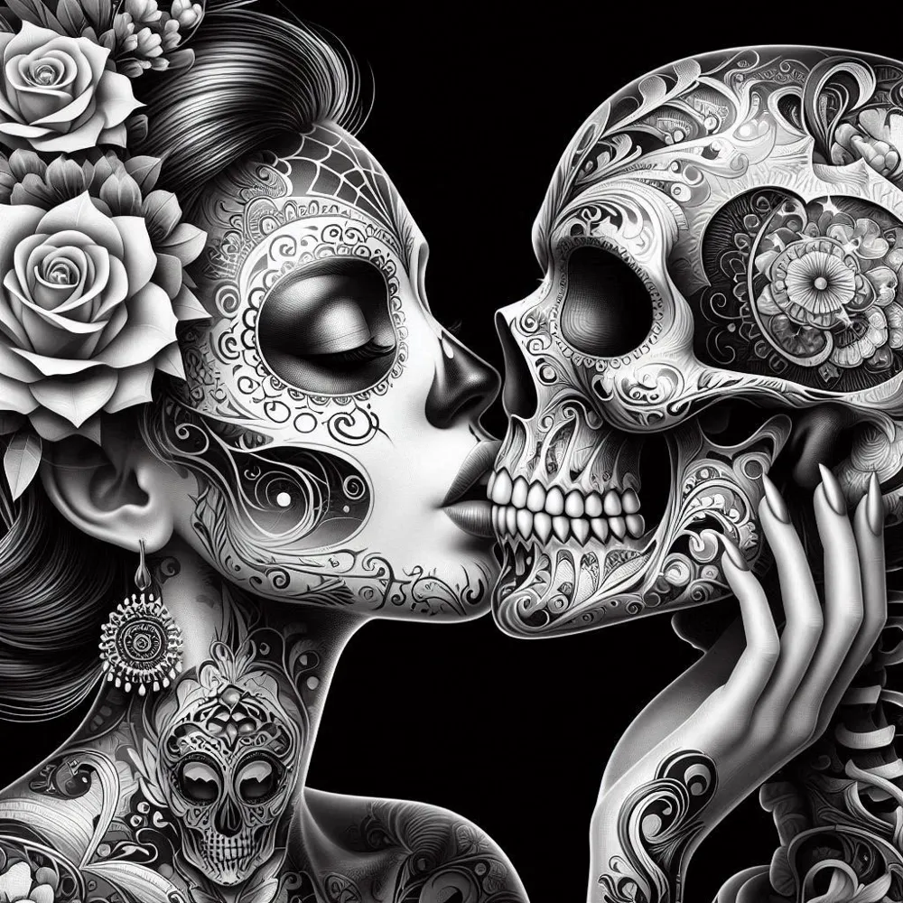 Sugar Skull_Love Hueforge by StreamLED - MakerWorld