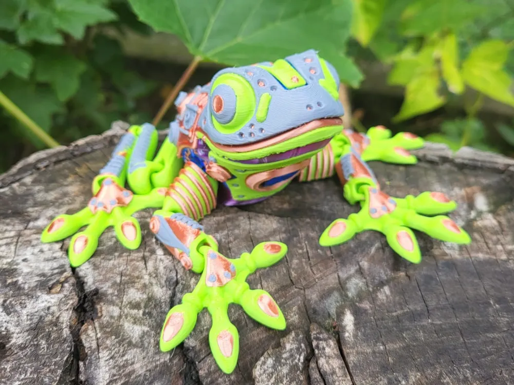 CUTE ARTICULATED FROG - Free 3D Print Model - MakerWorld