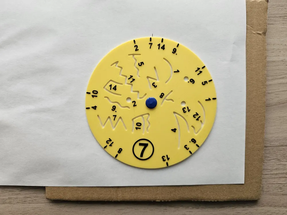 Rotary Drawing Stencil - Twist Art 7 by THIMM1 - MakerWorld