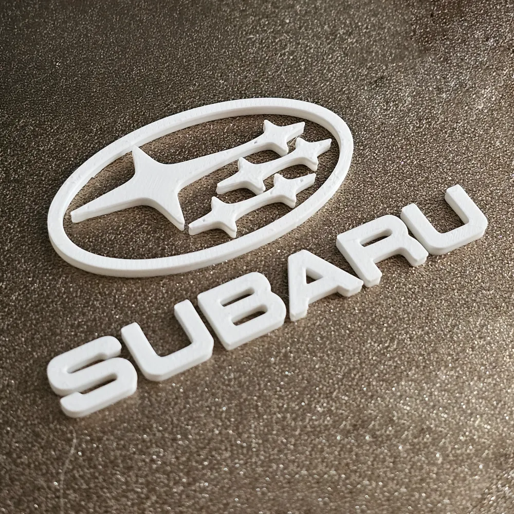 Subaru Logo – 3D Printed with Text - Free 3D Print Model - MakerWorld