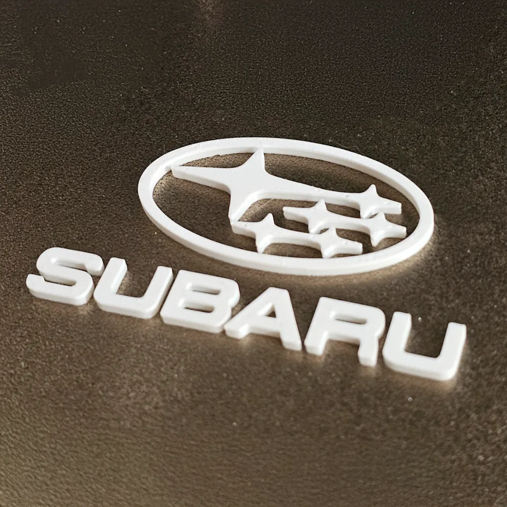 Subaru Logo – 3D Printed with Text - Free 3D Print Model - MakerWorld