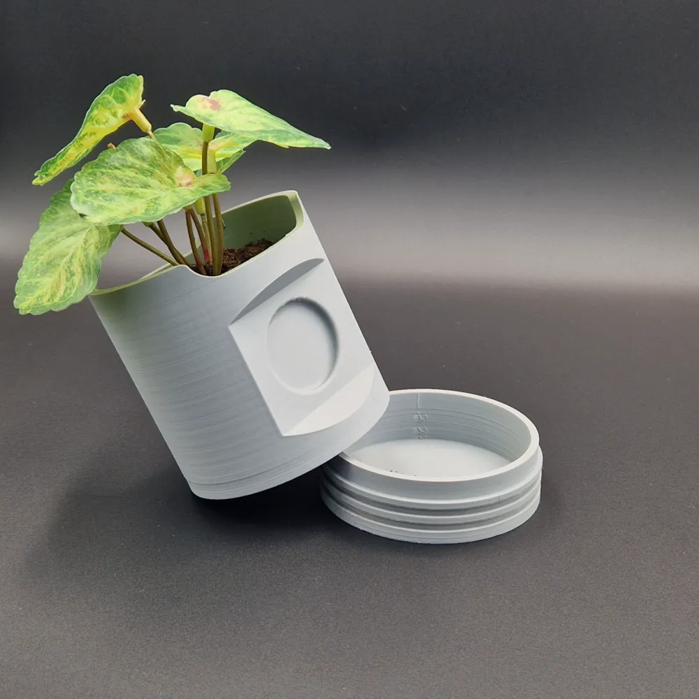PISTON ENGINE MOTOR POT PLANTER SELF WATERING - Free 3D Print Model ...