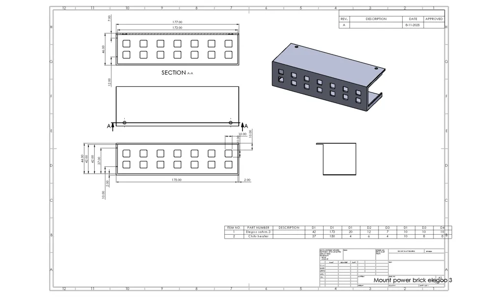 Elegoo saturn 3 power supply / brick wall mount by quintenmyth ...