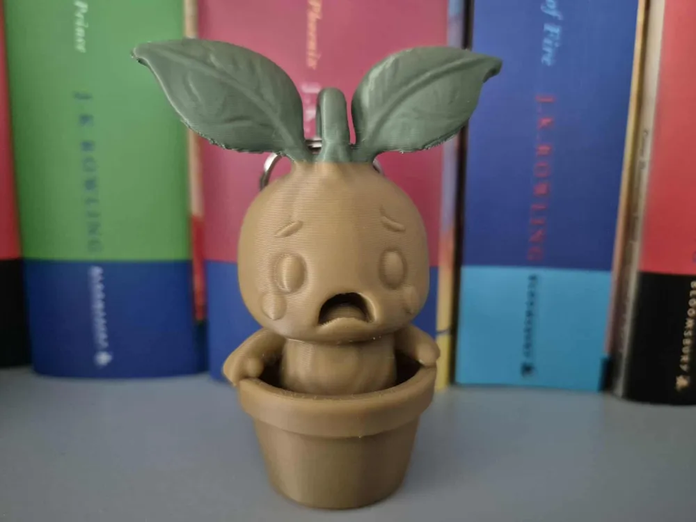 Harry Potter Cute Chibi Mandrake keyring - Free 3D Print Model - MakerWorld
