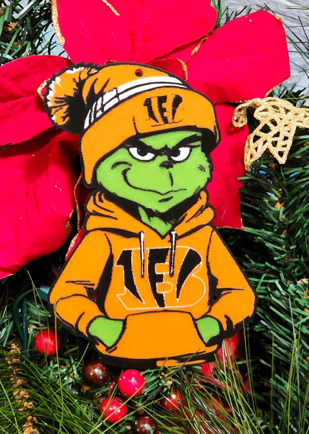 Grinch Bengals Ornament by RayMakerWorld: Download Free 3D Models