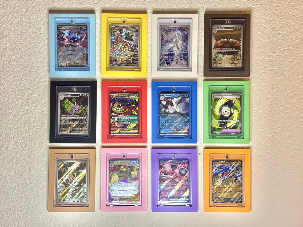 Trading Card Display Frame | Pokémon, Magic, More - Free 3D Print Model ...