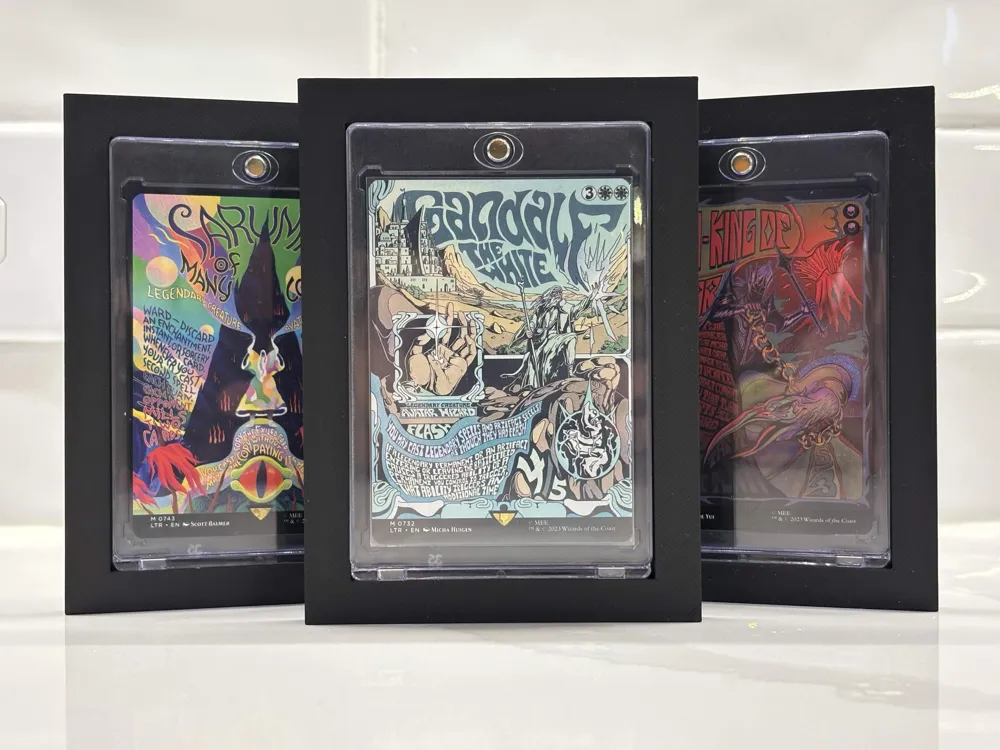 Trading Card Display Frame | Pokémon, Magic, More - Free 3D Print Model ...