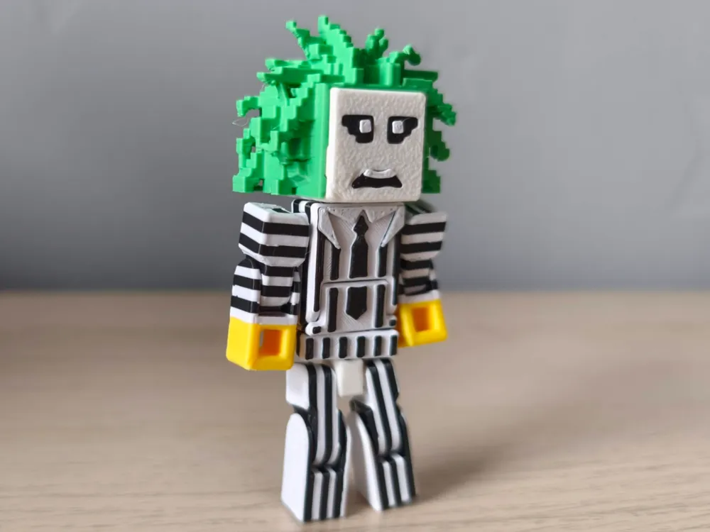 Beetlejuice Articulated Figure - Minecraft Styled - Free 3D Print Model ...