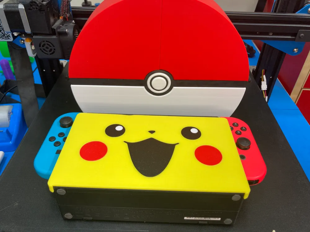 Pikachu Pokemon Nintendo Switch dock cover by Franchescor - MakerWorld