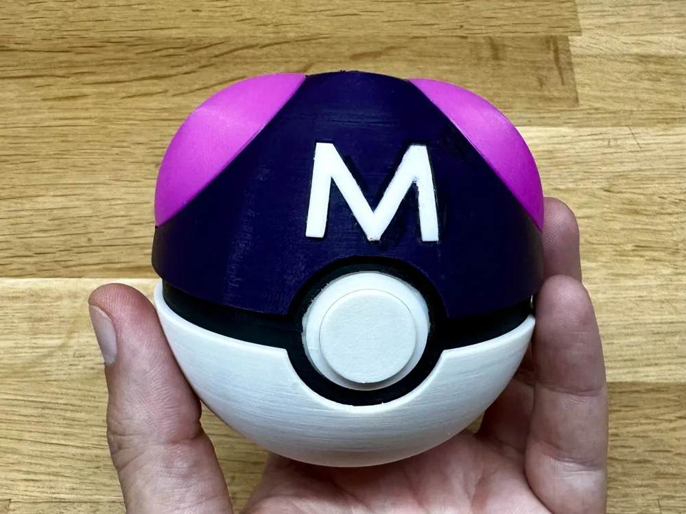 Master Ball - Pokeball - Pokemon - Functional - Free 3D Print Model ...