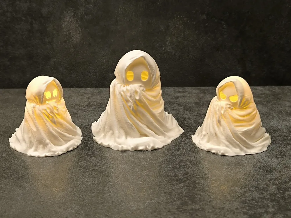 Ghost with customizable face by Sevro MakerWorld: Download Free 3D Models