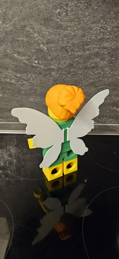 Brick Man Fairy with Wings 20cm by da_max MakerWorld: Download Free 3D Models