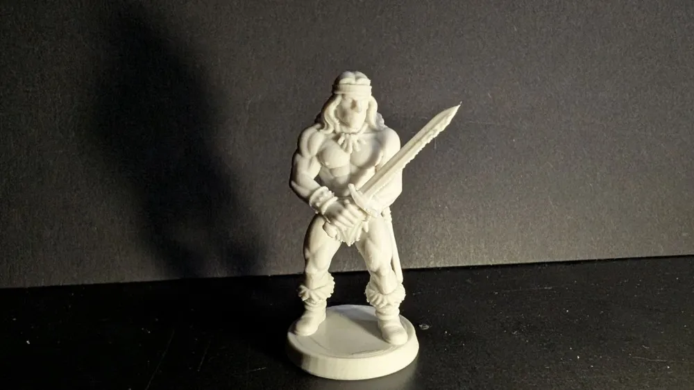 D&D Miniature - Conan the Barbarian - Free 3D Print Model - MakerWorld