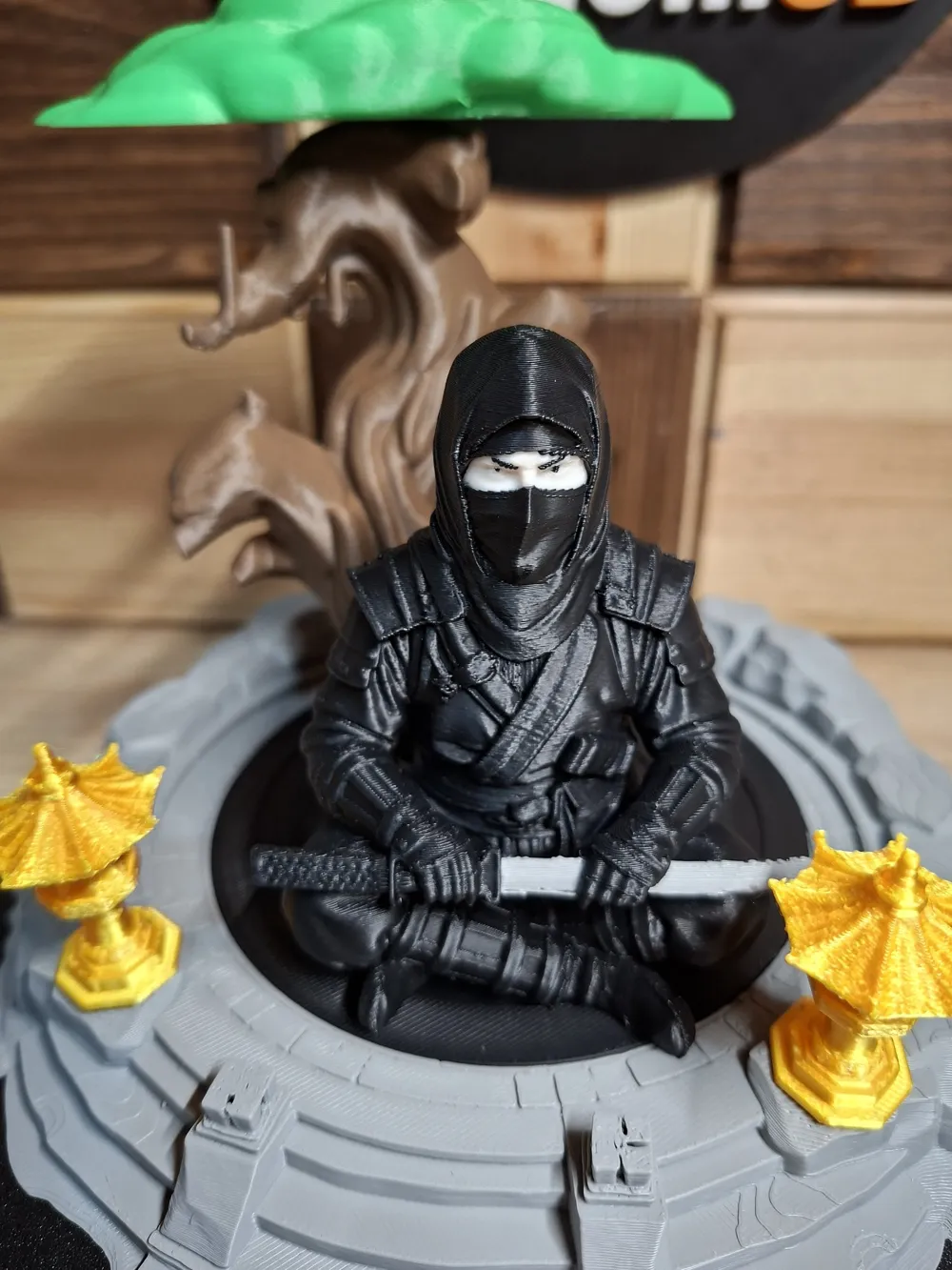 Ninja Inner Peace Garden – Multi-Part - Click-Fit - Free 3D Print Model ...