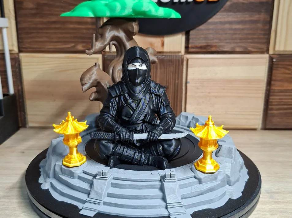 Ninja Inner Peace Garden – Multi-Part - Click-Fit - Free 3D Print Model ...
