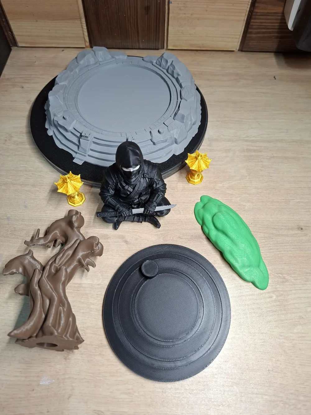 Ninja Inner Peace Garden – Multi-Part - Click-Fit - Free 3D Print Model ...