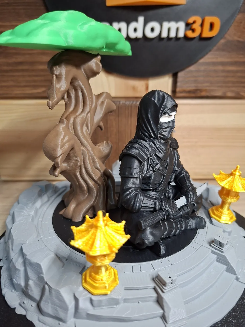 Ninja Inner Peace Garden – Multi-Part - Click-Fit - Free 3D Print Model ...