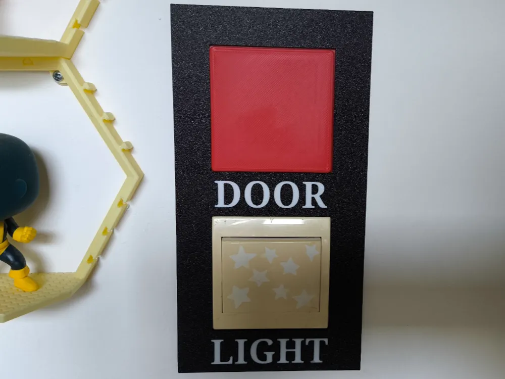 FNaF- Light Switch Frame with Fake "Door" Button - Free 3D Print Model ...
