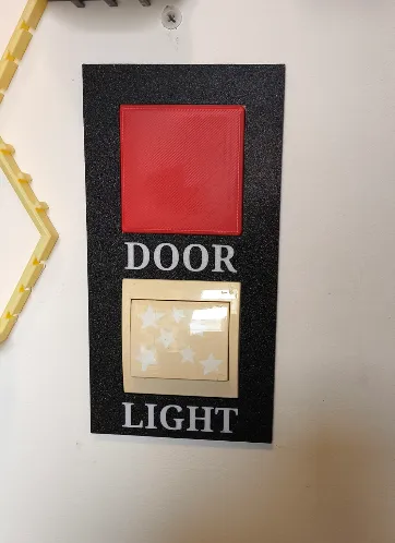 FNaF- Light Switch Frame with Fake "Door" Button by Klip_CZ MakerWorld ...