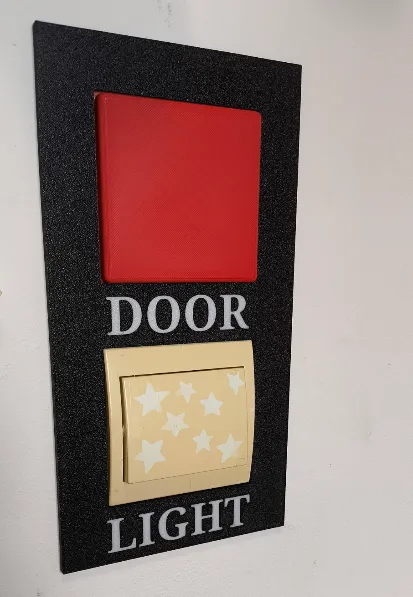 FNaF- Light Switch Frame with Fake "Door" Button by Klip_CZ MakerWorld ...