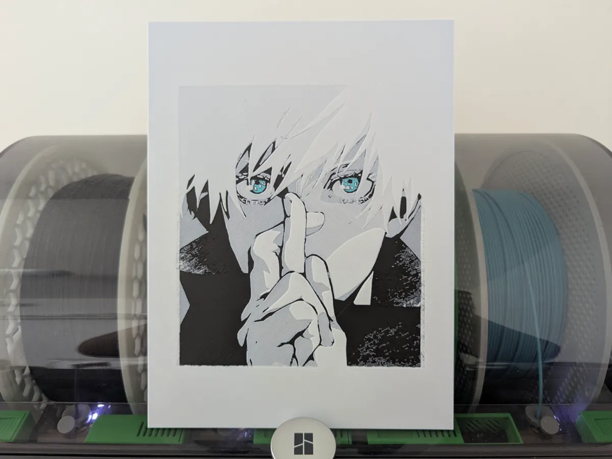 Gojo Satoru Hueforge - Jujutsu Kaisen - Free 3D Print Model - MakerWorld