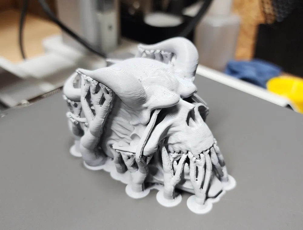 Screaming Demon Skull of Fire by Triple G Workshop MakerWorld: Download ...
