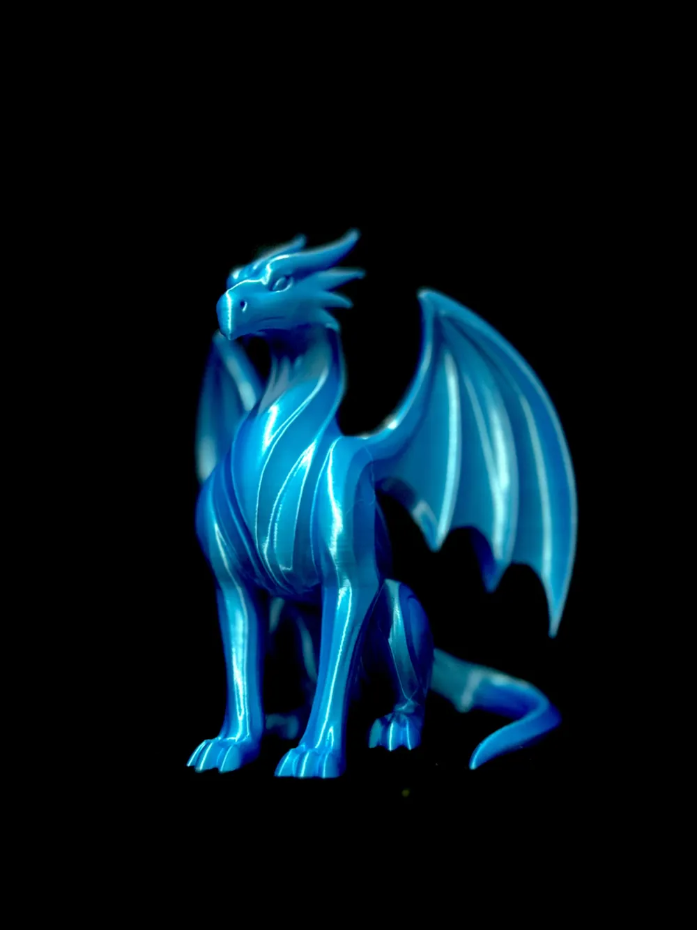 Frostwing – Minimalist Ice Dragon Sculpture Decor - Free 3D Print Model ...