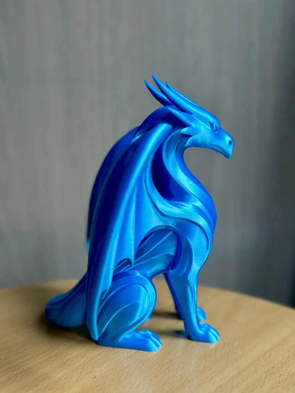 Frostwing – Minimalist Ice Dragon Sculpture Decor - Free 3D Print Model ...
