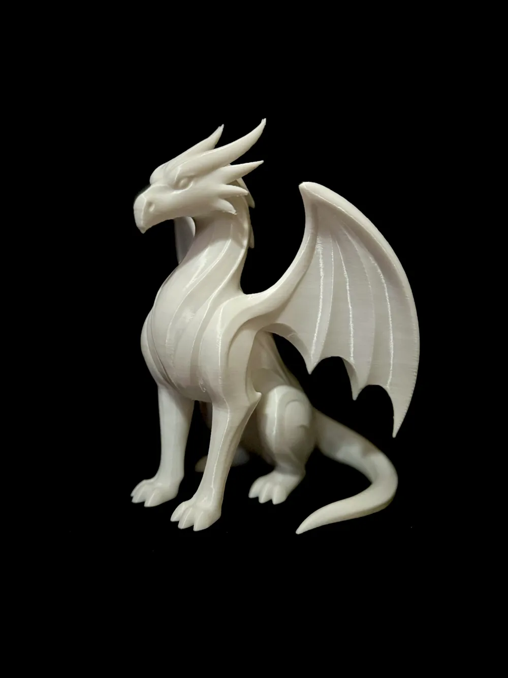 Frostwing – Minimalist Ice Dragon Sculpture Decor - Free 3D Print Model ...