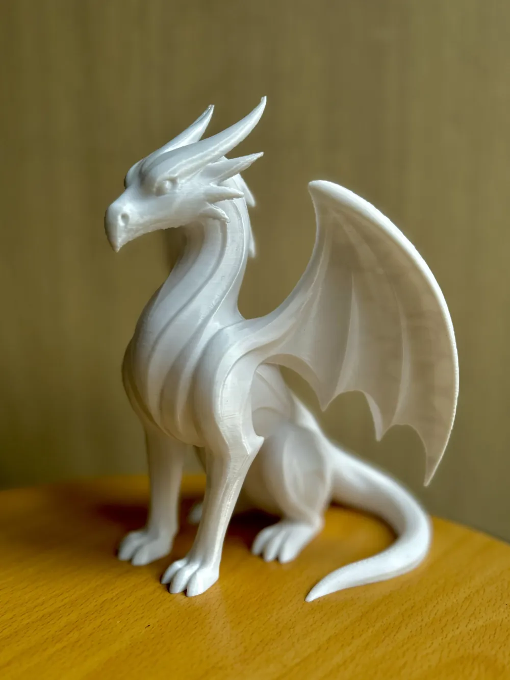 Frostwing – Minimalist Ice Dragon Sculpture Decor - Free 3D Print Model ...