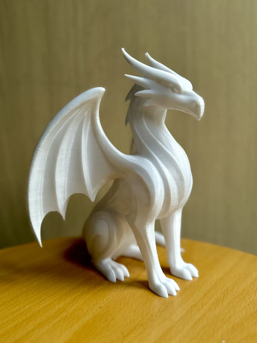 Frostwing – Minimalist Ice Dragon Sculpture Decor - Free 3D Print Model ...
